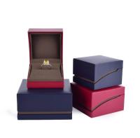 China Custom Luxury Jewelry Box with PU Leather - Personalized Ring Case & Bracelet Packaging in Multiple Sizes for sale