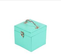 China Portable PU Leather Jewelry Box Organizer with Multi-Layer Storage and Built-in Mirror - Custom Colors Available for sale