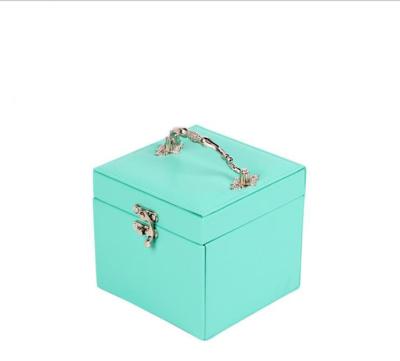 China Portable PU Leather Jewelry Box Organizer with Multi-Layer Storage and Built-in Mirror - Custom Colors Available for sale