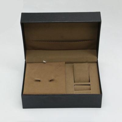 China Customizable Leather Jewelry Box with Gold Stamping for Watch and Jewelry Storage for sale