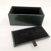 China Luxury Flip Top Cufflink Packaging Box with Magnetic Closure Custom Size 8x6x3cm for sale