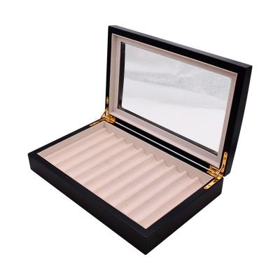 China Durable Glossy Spray Painting Wooden Pen Box with 0.2mm Tolerance & Custom Luxury Finish for sale