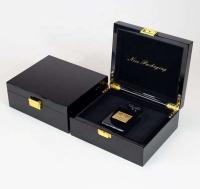 China Luxury Square Wooden Gift Box for Cosmetics Perfume with Matt Lamination Custom Logo for sale
