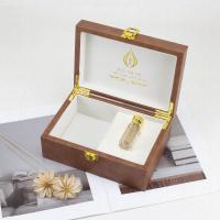 China Custom Luxury Perfume Box with Matt Lamination Finish Leather Packing 100ml for sale