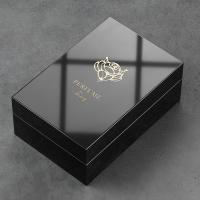 China Custom Logo Luxury Perfume Box with EVA Inner Tray Precision Fit and Multi-Layer Solid Wood Construction for sale