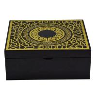 China Decorative Luxury Wooden Perfume Packaging Boxes With Gold Stamping for sale