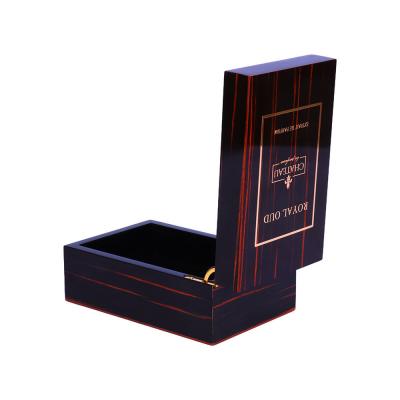 China High Glossy MDF Perfume Box with Velvet Lining for Essential Oil Gift Packaging Customizable for sale