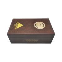 China Luxury Natural Wood Wine Box Piano Lacquer Finish Single Bottle Champagne Packaging 750ml for sale