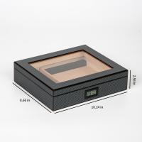 China Customized Storage Humidor Box 50-200 Cigar Capacity With Cedar Lining for sale