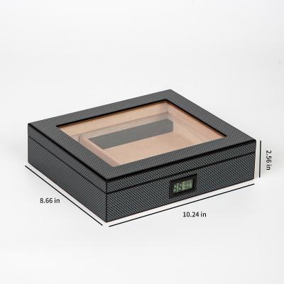 China Customized Storage Humidor Box 50-200 Cigar Capacity With Cedar Lining for sale
