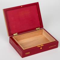 China Custom Premium Spanish Cedar Cigar Humidor Box with Red Lacquer Finish - FSC Certified Wood & FDA Compliant for sale