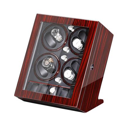 China Automatic Watch Winder Storage Box 4 Slots with Japanese Wako Motor and IP54 Protection for sale