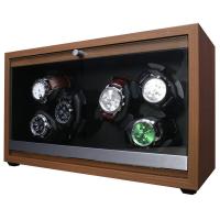China 6-Slot Mechanical Watch Winder with 5-Speed Swiss Motor and Silent Operation for Automatic Watch Collections for sale