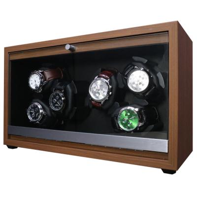 China 6-Slot Mechanical Watch Winder with 5-Speed Swiss Motor and Silent Operation for Automatic Watch Collections for sale