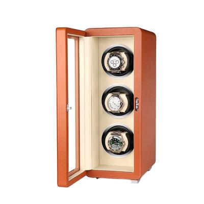 China 3 Slots Auto Watch Winder Automatic Watch Box Convenient With Flexible Pillows for sale