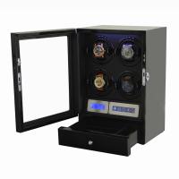 China Custom Luxury Watch Winder Safe Box with Touch Screen Control - Premium Wood Construction & ≤0.8μm Surface Finish for sale