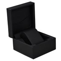 China Custom Single Leather Watch Case with Velvet Lining - 1 Watch Capacity, Premium PU Leather Construction for sale
