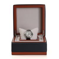China Square Travel Watch Holder Single Watch Box with Velvet Lining and Flip Cover for Luxury Timepieces for sale