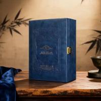 China Custom PU Leather Wine Gift Box with Metal Lock for Whiskey Brandy Spirit 750ml for sale