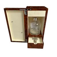 China Custom High-Gloss Piano Finish Wooden Wine Box 2 Bottles Velvet EVA Lining Whisky Storage for sale
