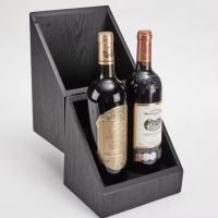 China Custom Handmade Wooden Wine Box Whisky Gift Box with Laser Engraving MDF 2 Bottle for sale