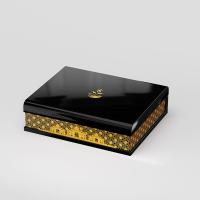 China Custom MDF Wooden Perfume Gift Box 2 Slots Luxury PU Leather Packaging for Perfume for sale