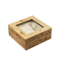 China Customizable MDF Wooden Jewelry Box with Piano Finish and Acrylic Window for Perfume Gift Packaging for sale
