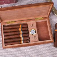China Piano Lacquer Custom Wood Cigar Humidor 50 Cigars Spanish Cedar Luxury Box for sale