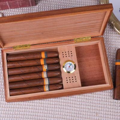 China Piano Lacquer Custom Wood Cigar Humidor 50 Cigars Spanish Cedar Luxury Box for sale