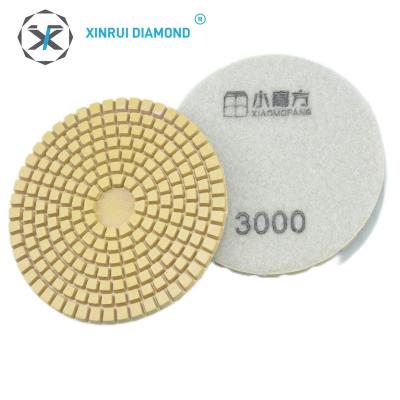 China Xin Rui Tools 4 Inch 5 Inch Polishing Pad for Granite Marble Standard 4 prime Round for sale