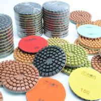 China Dry Diamond Floor Polishing Pad Metal Nest Package Gross Weight 0.740kg Can Customize for sale