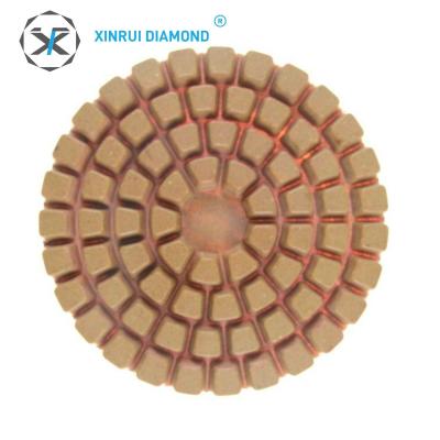 China Multi-functional 4inch Diamond Polishing Pad for Stone Marble Granite 7mm Thickness for sale