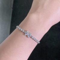 China 0.40ct-0.49ct D Lab Grown Diamond Royal Diamond Plated Gold Bracelet Full Diamond for sale