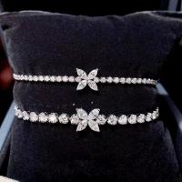 China 0.40ct-0.49ct D Lab Grown Diamond Royal Diamond Plated Gold Bracelet Full Diamond for sale