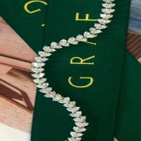China 18K Customizable Tennis Bracelet with Lab Grown Diamond and Full Diamond Water Drop for sale
