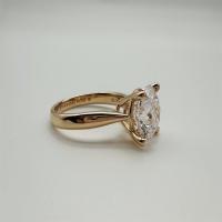 China 18K Lab Diamonds Ring and Gold Wedding Ring Setting1894 Four Prong Classic Diamond Ring for sale