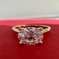 China 18K Lab Diamonds Ring and Gold Wedding Ring Setting1894 Four Prong Classic Diamond Ring for sale