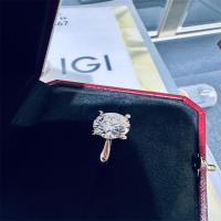 China 18K Lab Diamonds Ring and Gold Wedding Ring Setting1894 Four Prong Classic Diamond Ring for sale