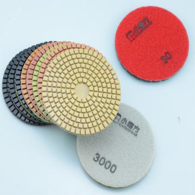 China Stone Marble Granite 7-Step Diamond Polishing Pads 50-3000 Grit Durable and Cup Design for sale