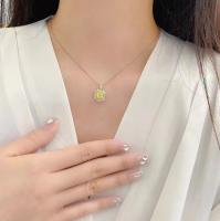 China Initial Payment 18K Lab Diamonds Ring and Yellow Diamond Dual Purpose Ring and Pendant for sale