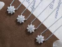 China 0.100kg Package Gross Weight 42cm Length Xinrui Lab Grown Diamonds CVD/Hpht Diamond Necklace for sale