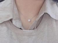 China 0.100kg Package Gross Weight 42cm Length Xinrui Lab Grown Diamonds CVD/Hpht Diamond Necklace for sale