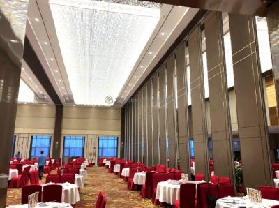 China WJ-100 Heavy Ultra High Acoustic Operable Wall with 47-57 dB Sound Insulation and 18m Height Capacity for sale