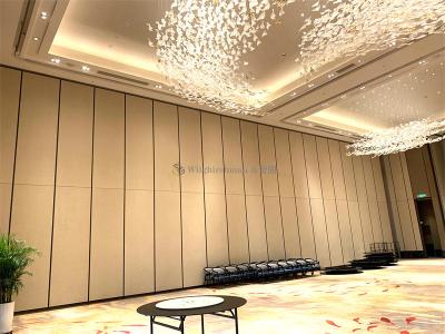 China Aluminum Frame Banquet Partition Walls - 4m Height, 45dB Soundproof, B1 Fireproof Operable Wall Panels for sale