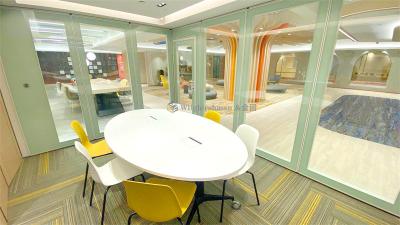 China Modern Glass Partition Walls with STC 42-48 dB Sound Isolation and 3-5 Year Warranty for Office Spaces for sale