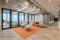 China Sound Isolation Office Glass Partition Walls with STC 42-48 dB Rating and 60-120 Minute Fire Resistance for sale