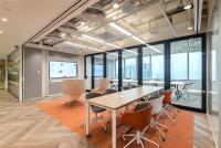 China Sound Isolation Office Glass Partition Walls with STC 42-48 dB Rating and 60-120 Minute Fire Resistance for sale