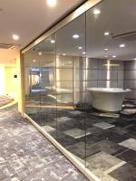 China Modular Movable Soundproof Partition Wall 80mm Thick NRC 0.85 25kg/m² Class A Fire Rated for sale
