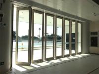 China Movable Glass Partition Walls 10mm Thick with Aluminum Frame for Office Workspace Division for sale