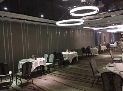 China Partition / Divide Space With Banquet Hall Partition Wall Powder Coating / Painting Surface Finish for sale